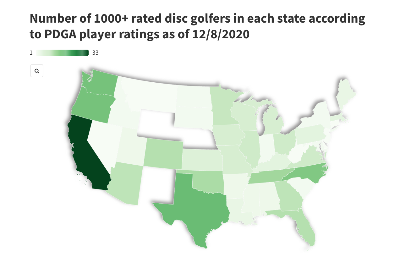 The Geography of MPO Player Ratings - Ultiworld Disc Golf